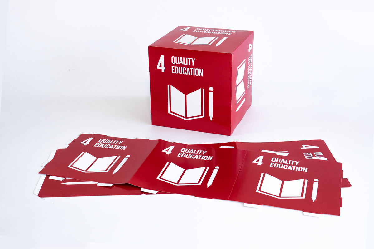 SDG Cubes – Recycled Carton – SDG Action Shop